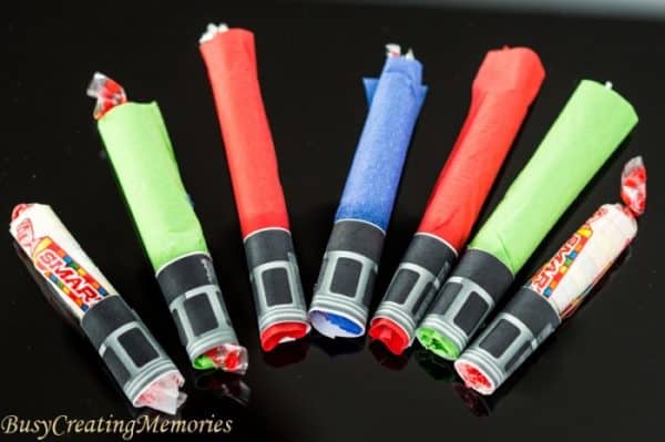 Star Wars Smarties Lightsaber Craft Treat Handout