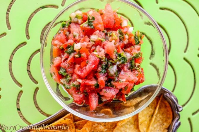The Best Fresh Homemade Salsa with Spicy Alteration.