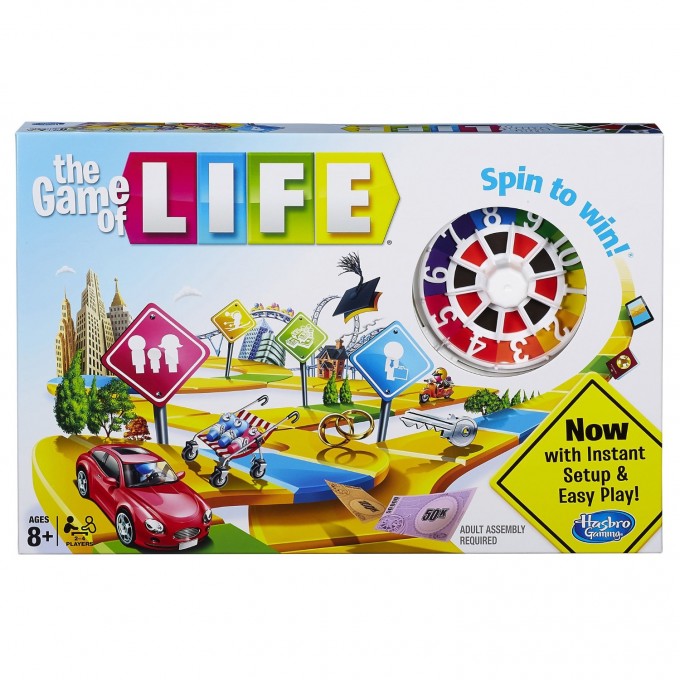 The NEW Game of Life by Hasbro With Instructions for life the game