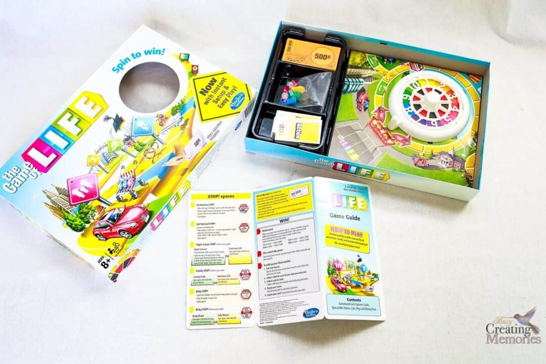 The NEW Game of Life by Hasbro With Instructions for life the game