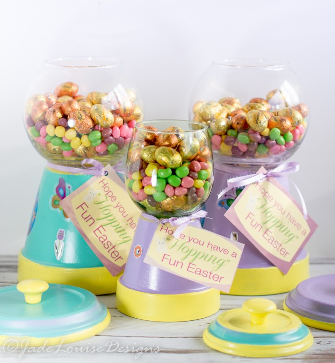 Best Easter Candy Jar Craft! Nestle filled Gumball Machine Candy Jar