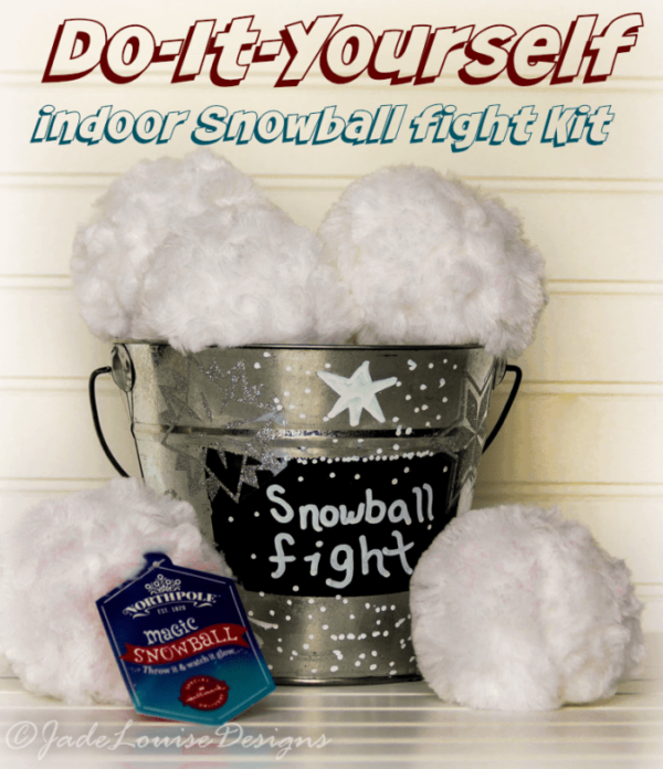 DIY Indoor Snowball Fight and NorthPole Christmas Gift Ideas