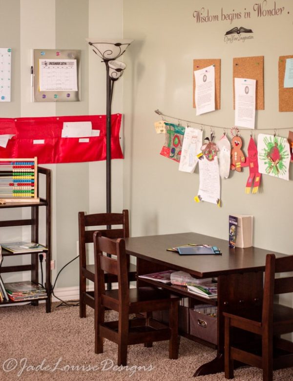 DIY Homework Station, a Central location for all things school
