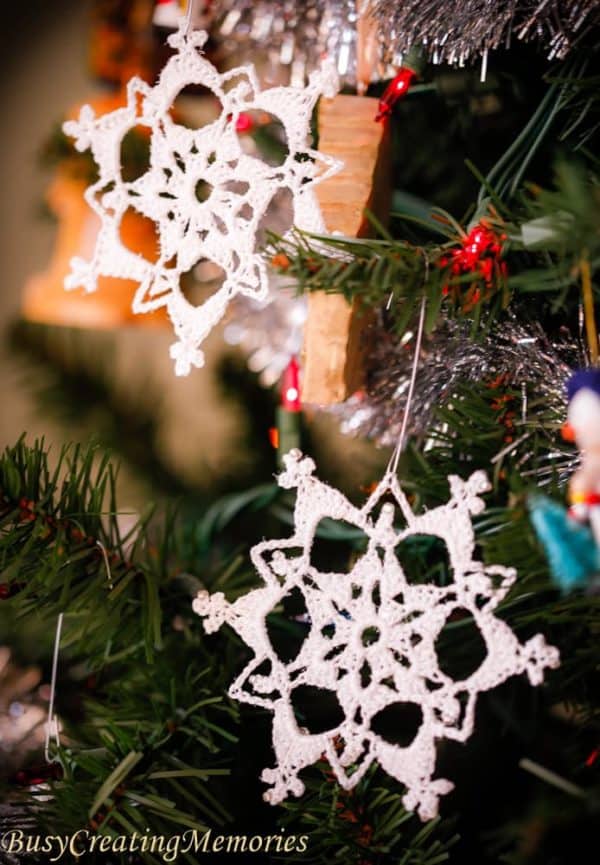 Beautiful & Easy Lace Crochet Snowflake Ornament Free Pattern
