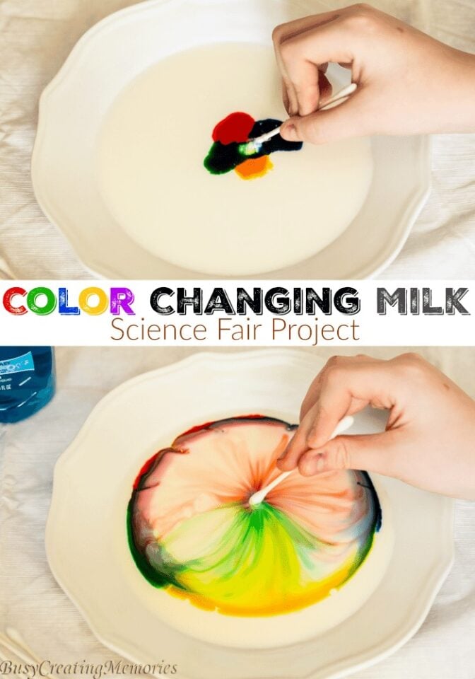 Color Changing Milk Science Fair Project Idea