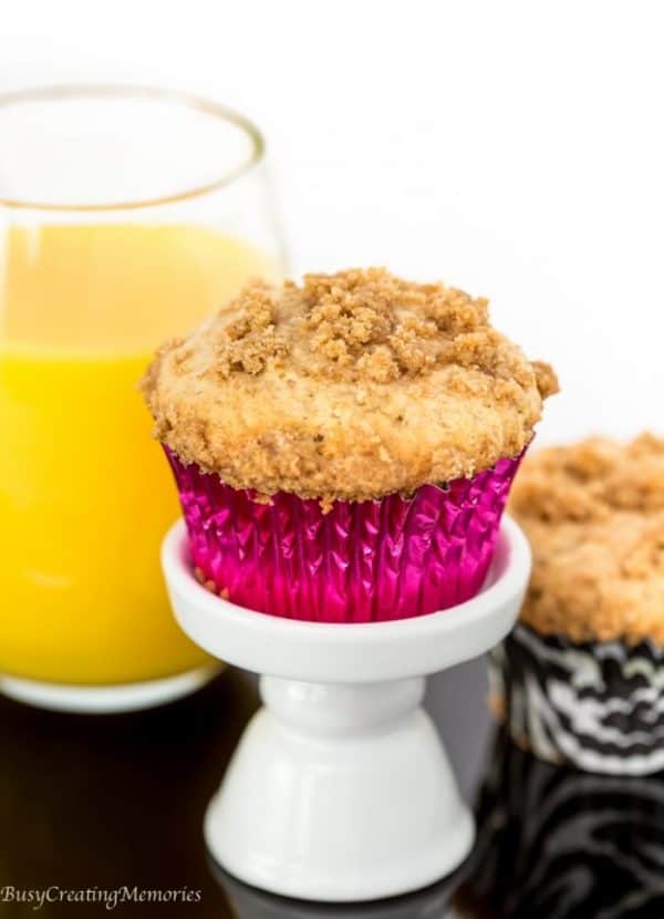 Best EVER Spice Crumble Cinnamon Muffins Recipe + Moist Muffin Tips
