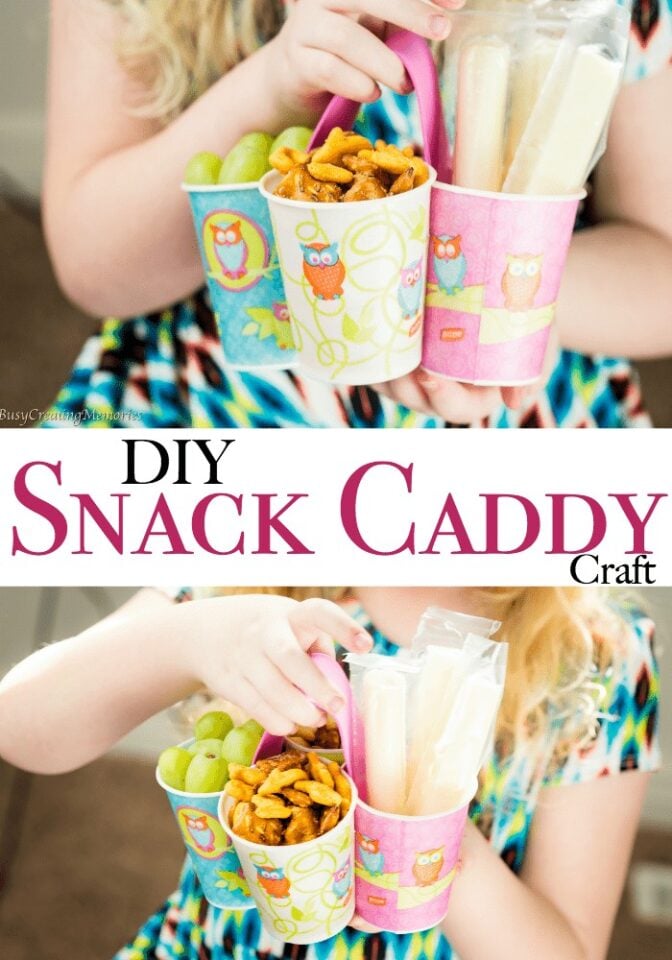 Easy DIY Kids Snack Caddy Craft Tutorial