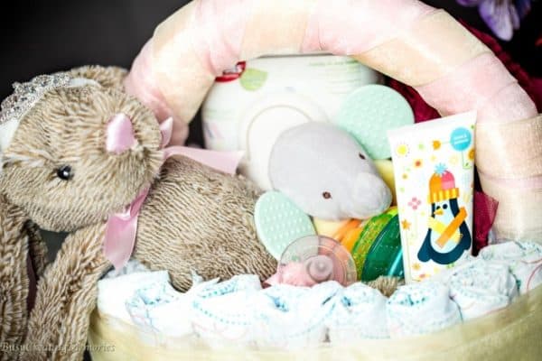 Easy Diaper Basket for Baby's First Easter or Baby Shower