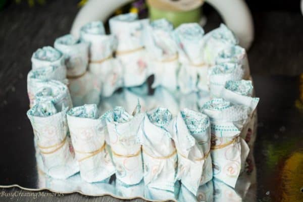 Easy Diaper Basket for Baby's First Easter or Baby Shower