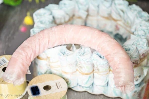 Easy Diaper Basket for Baby's First Easter or Baby Shower