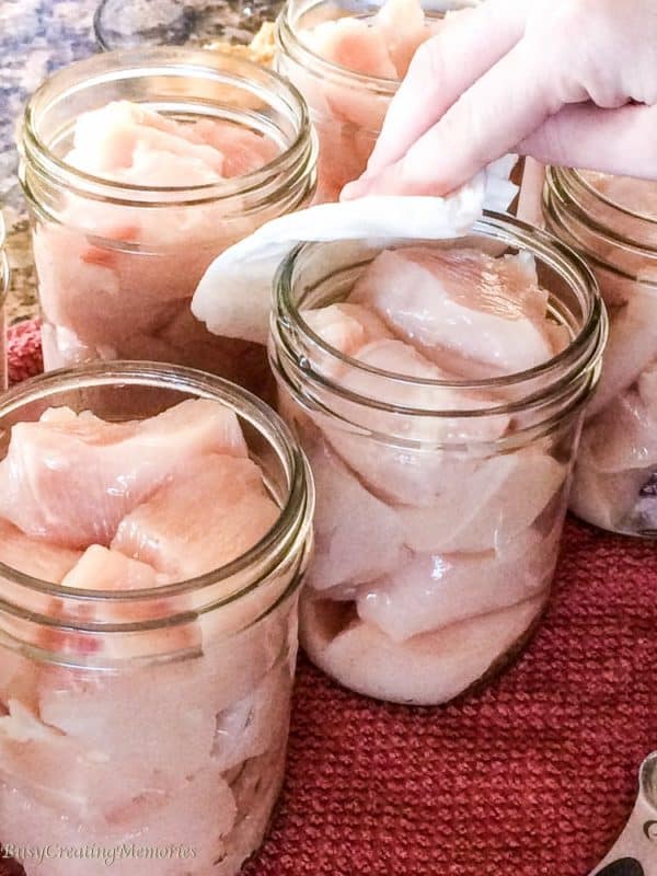 Home Canned Chicken - How to can chicken for storage.
