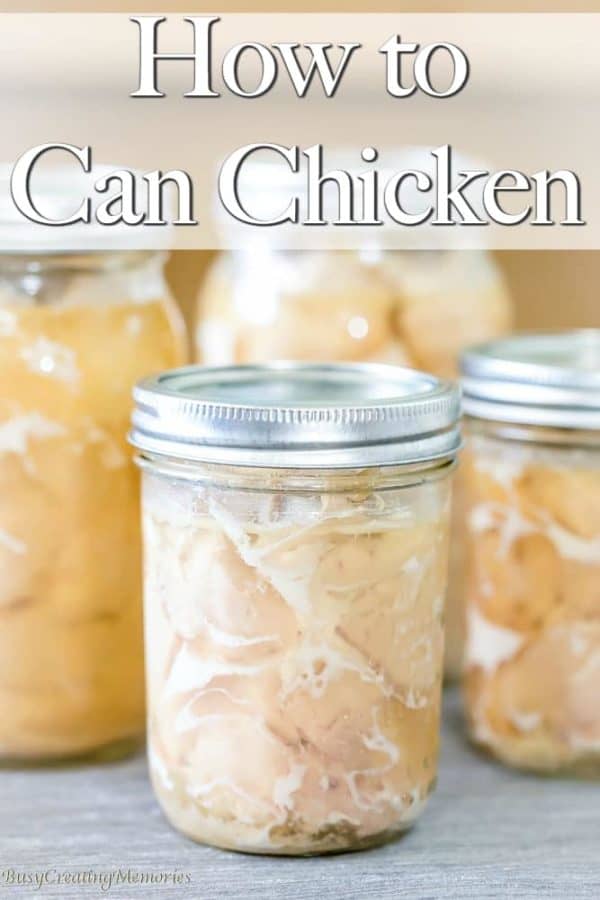 Home Canned Chicken - How to can chicken for storage.