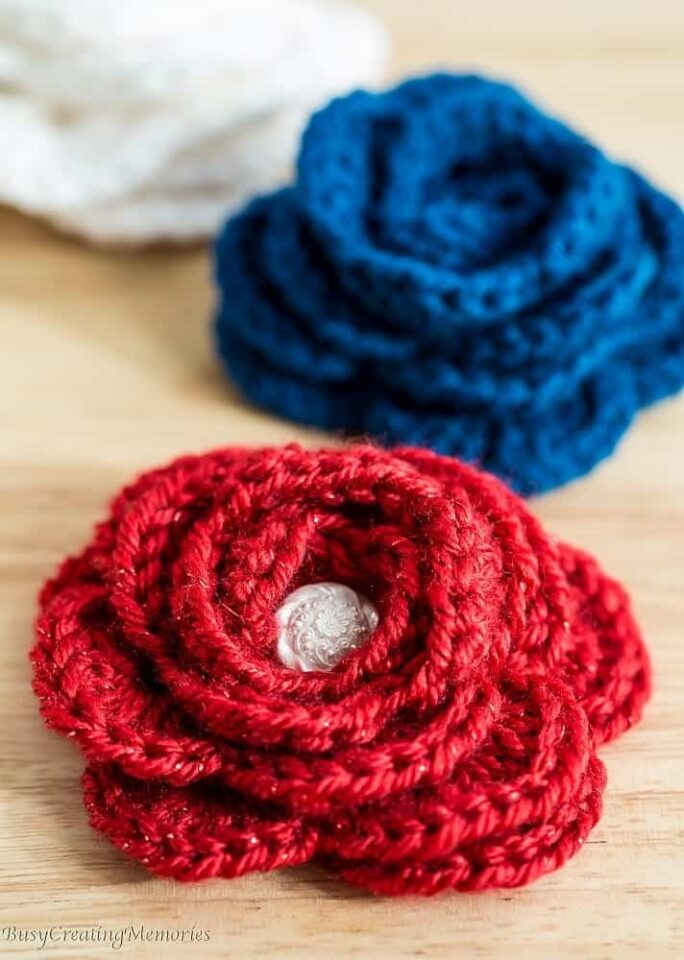 Free Easy Crochet Rose Pattern and Video Tutorial