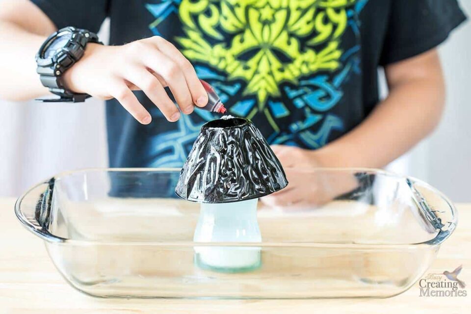 Easy Exploding Volcano Experiment for Kids Science Project