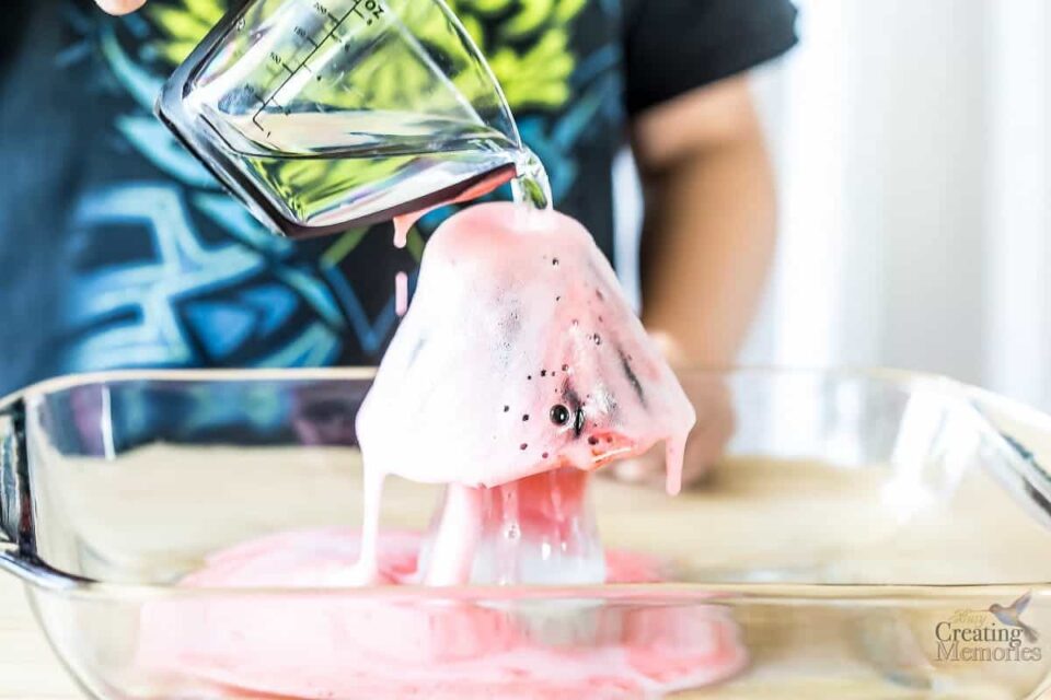 Easy Exploding Volcano Experiment for Kids Science Project