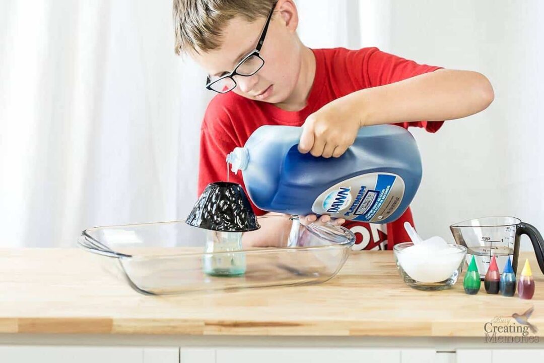 Easy Exploding Volcano Experiment for Kids Science Project