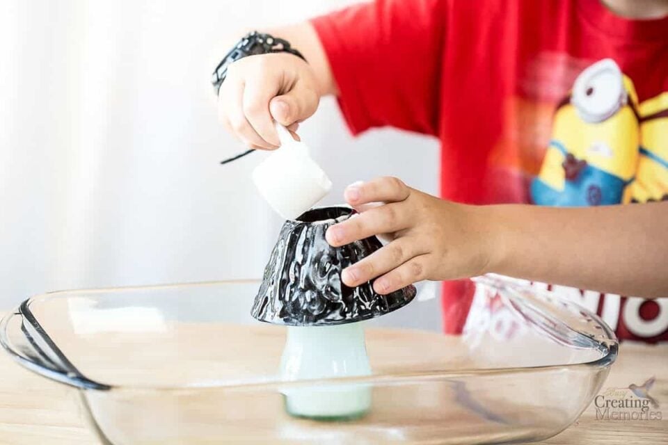 Easy Exploding Volcano Experiment for Kids Science Project