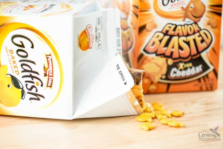 Goldfish crackers Puppy Chow Mix After school Snack