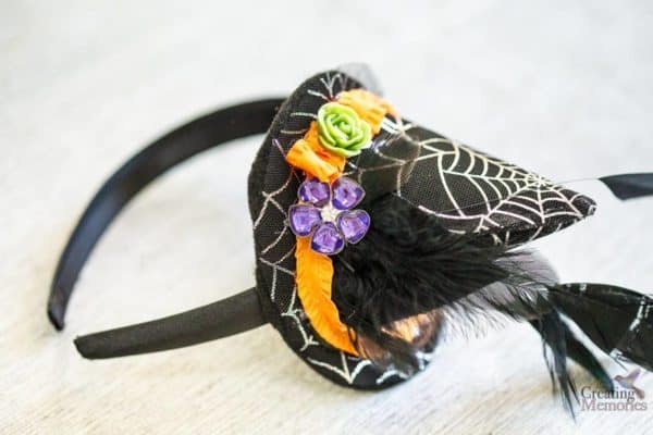 DIY Witch Hat Headband tutorial for Halloween Costume