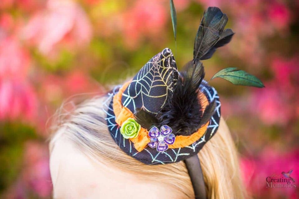 DIY Witch Hat Headband tutorial for Halloween Costume