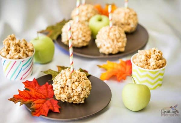 Caramel Apple Popcorn Balls Recipe
