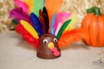DIY Clay Pot Turkey Craft for kids, Great Last minute Thanksgiving Craft