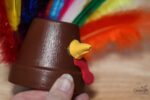 DIY Clay Pot Turkey Craft for kids, Great Last minute Thanksgiving Craft