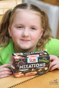 DIY Homework Snack Station + Printable featuring DOLE Mixations