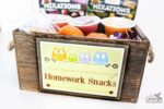 DIY Homework Snack Station + Printable featuring DOLE Mixations