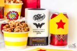 Dr Pepper Caramel Popcorn + Wonder Woman Inspired Bottle Wrapper