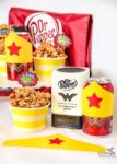 Dr Pepper Caramel Popcorn + Wonder Woman Inspired Bottle Wrapper