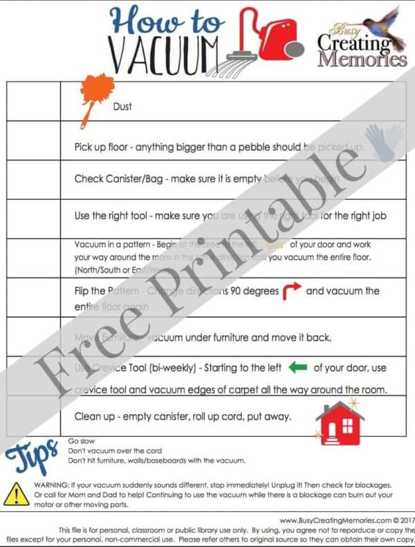 How to Teach kids How to Vacuum Carpet - Part 3 of How to Teach Kids to ...