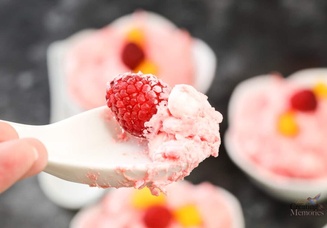 Peach & Raspberry Fluff Recipe Best Jello Fruit salad for a social dinner