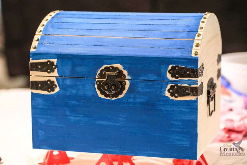 DIY Treasure Chest Toy Box for Kids (Hand Painted)