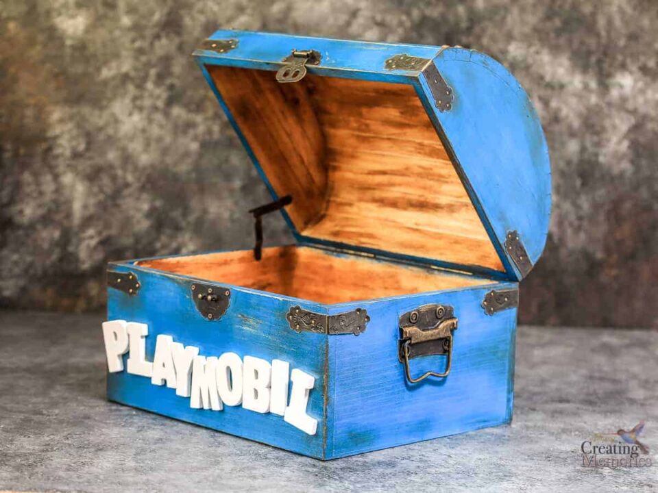 DIY Treasure Chest Toy Box for Kids (Hand Painted)