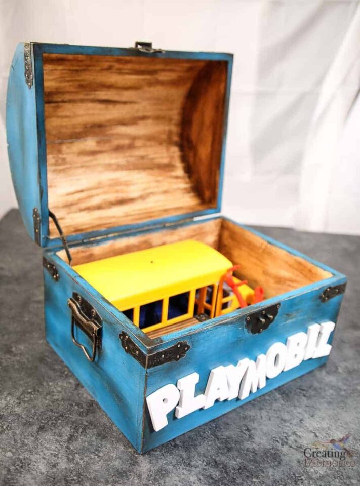 DIY Treasure Chest Toy Box for Kids (Hand Painted)