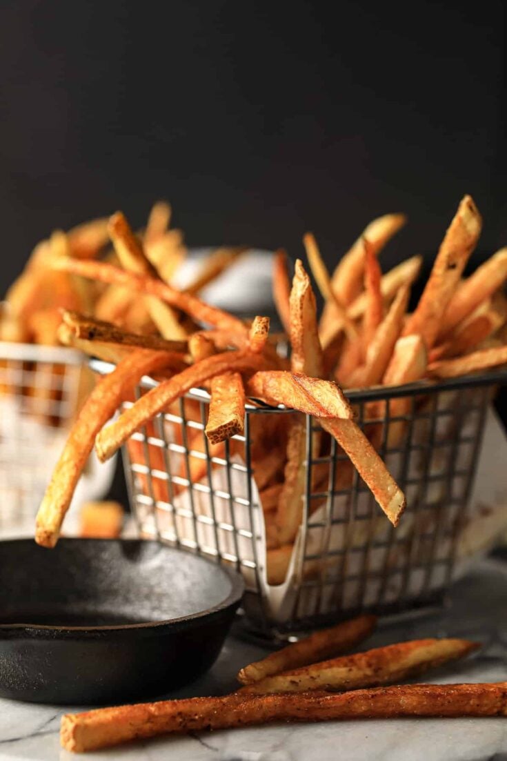 Best Crispy Homemade French Fries : Cast Iron Skillet Recipe