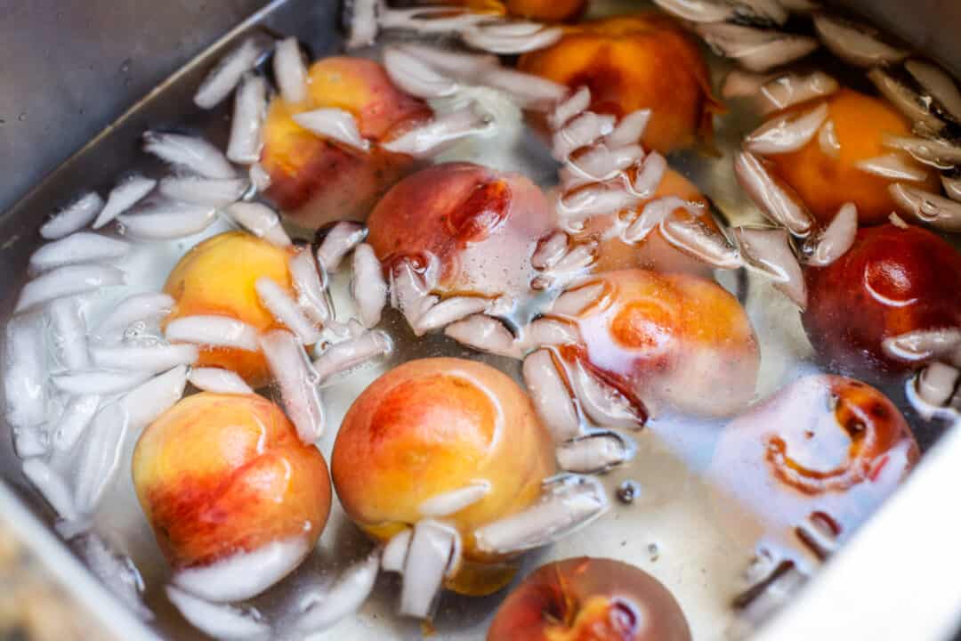 How to Peel Peaches; Easy Blanched Peaches