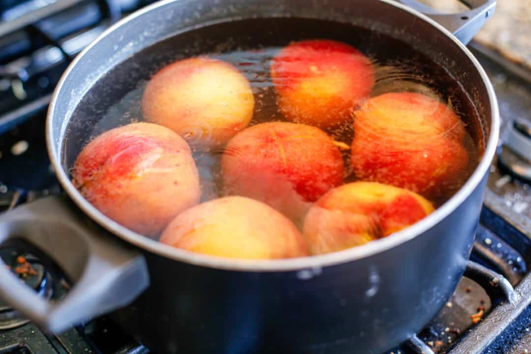 How to Peel Peaches; Easy Blanched Peaches