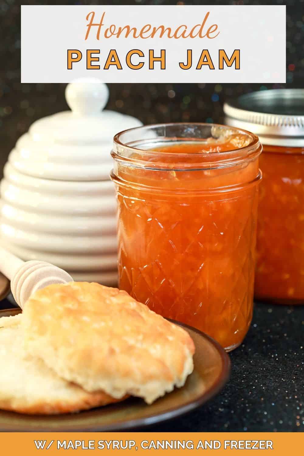 Easy Peach Jam with Maple Syrup