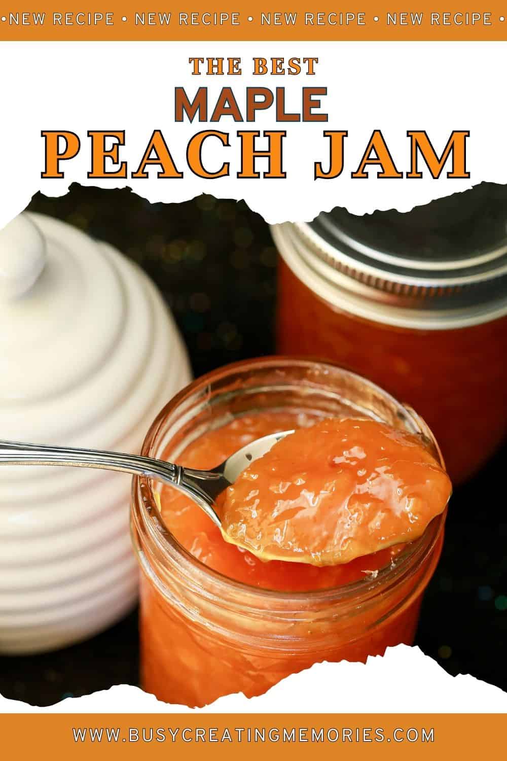 Easy Peach Jam with Maple Syrup